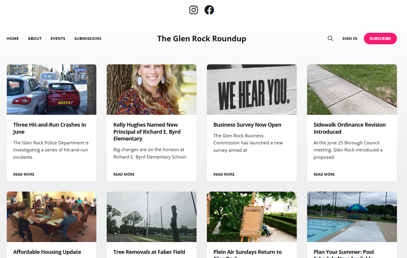 Stay updated on Glen Rock events, news, and meetings in one place.